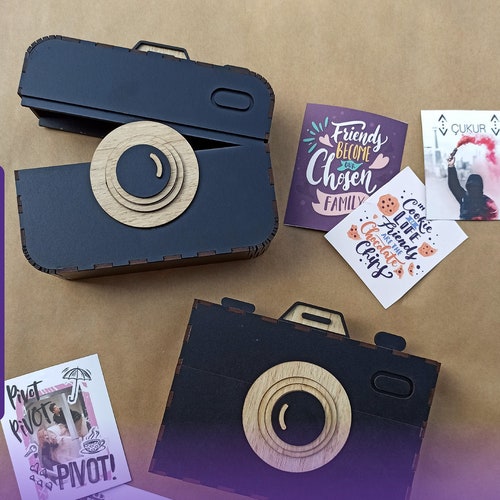 Camera-shaped Box Laser Cutting File dxf Ai Cdr Svg - Etsy UK