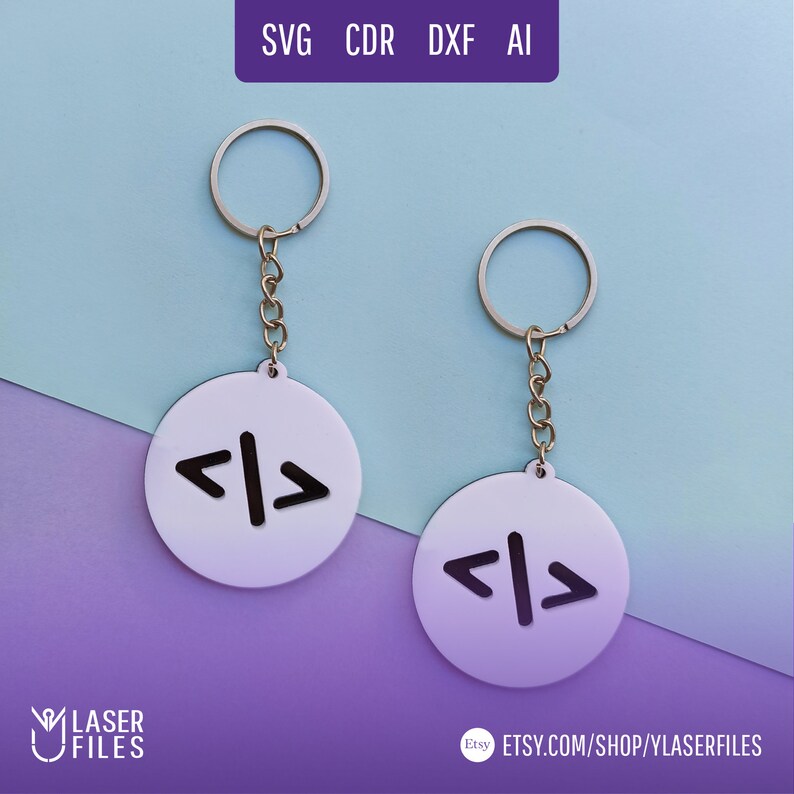 Professions SVG Ai Cdr Dxf Pdf Key Chain Laser Cutting File 9 Pack/set ...