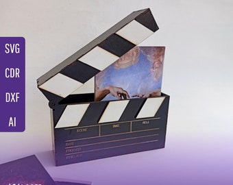 Camera-shaped Box Laser Cutting File dxf Ai Cdr Svg - Etsy