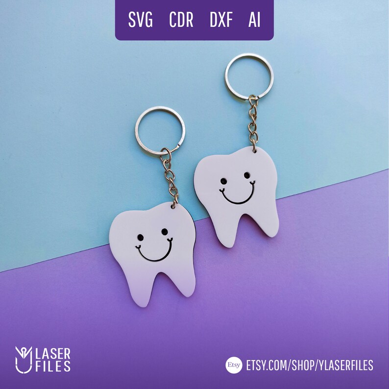 Professions SVG Ai Cdr Dxf Pdf Key Chain Laser Cutting File 9 Pack/set ...