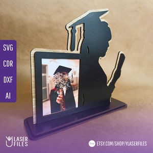 Graduation Photo Frame M&F With Bases SVG Dxf Ai Cdr Laser Cutting ...