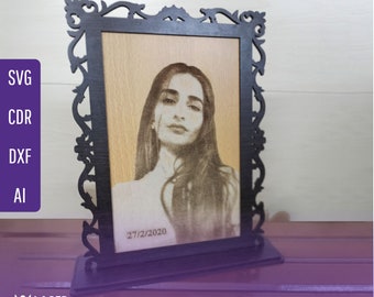 Graduation Photo Frame M&F With Bases SVG Dxf Ai Cdr Laser - Etsy