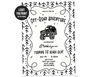 Off Road Party | Etsy