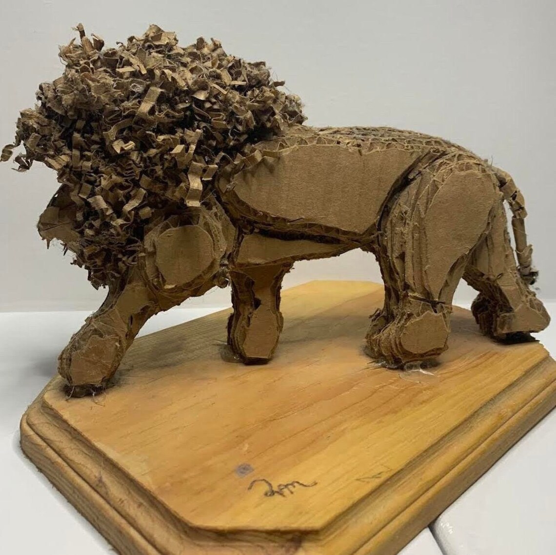 Cardboard Lion - Etsy