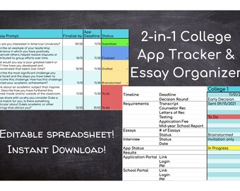 College Organizer - Etsy