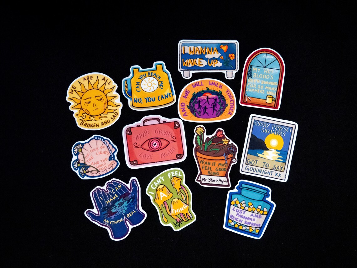 STICKERS | Lorde 'solar Power' Album Lyric Inspired 12 Pack - Etsy