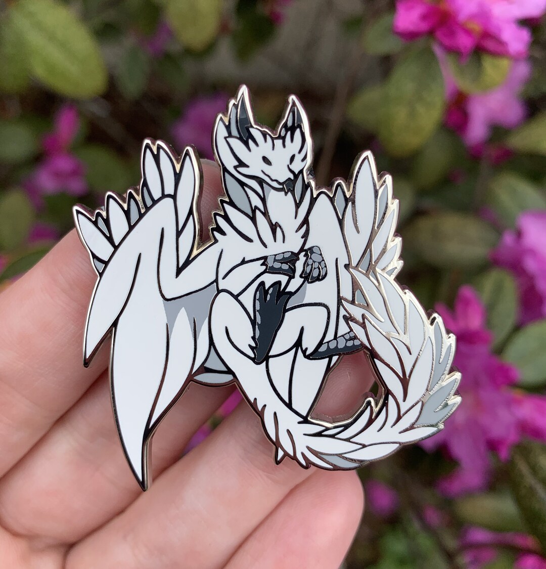 Succulent Dragon Caputia Tomentosa "woolly Senecio" Hard Enamel Pin (B ...