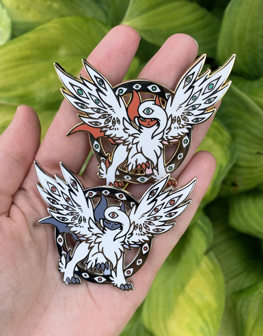 Biblically Accurate Absol Hard Enamel Pin Lapel Pin, Pin Badge, Fantasy ...