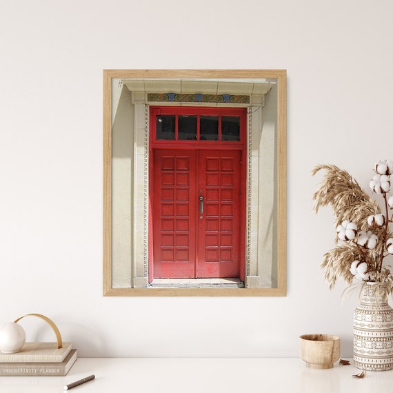 Ruby Door Modern Wall Art / Homemade Home Decor - Etsy