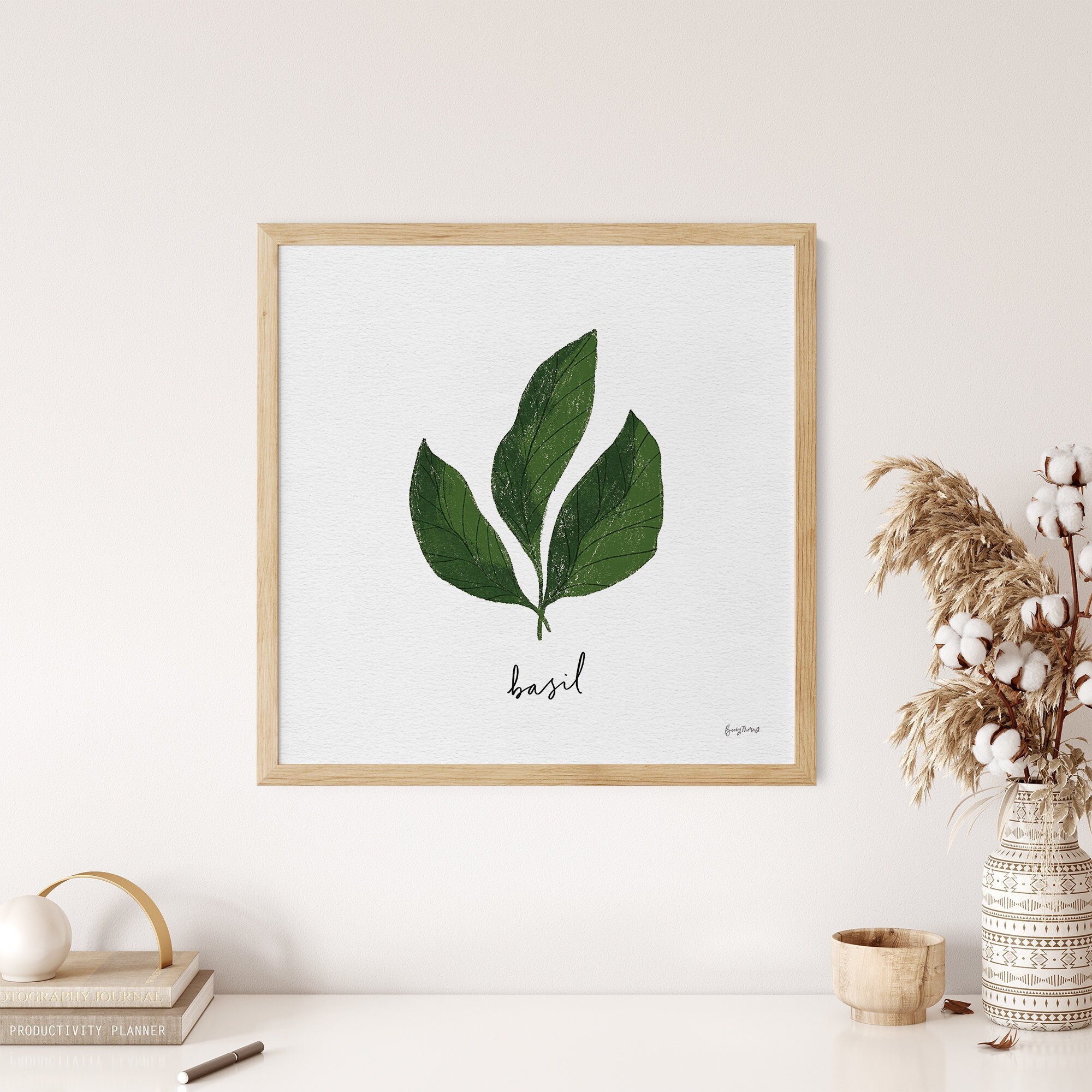 Basil Leaf Artwork