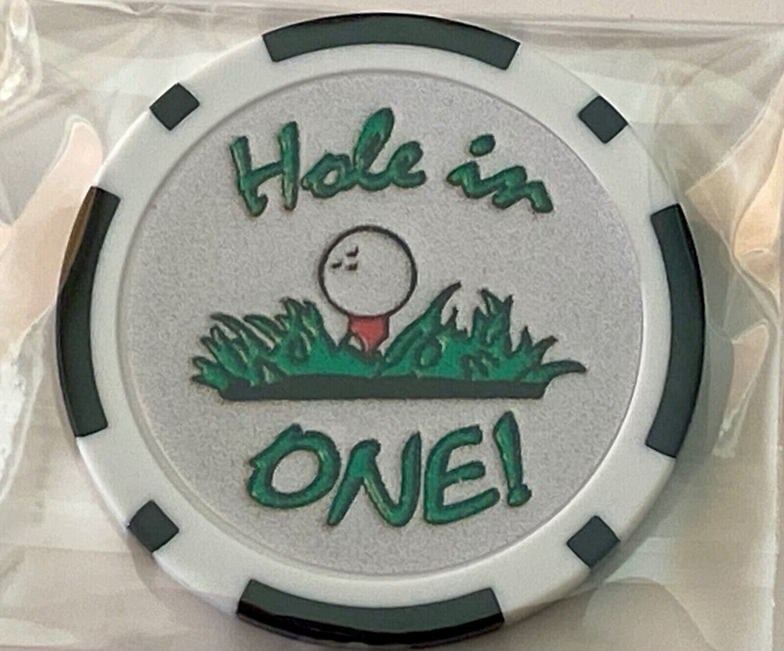 HOLE IN ONE! - Magnetic Clay Poker Chip -golf Ball Marker - Etsy