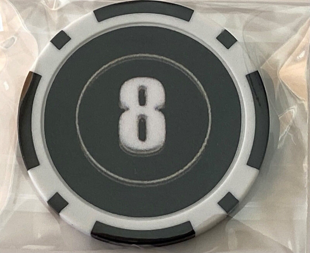 8 Ball - Magnetic Clay Poker Chip -golf Ball Marker - Etsy