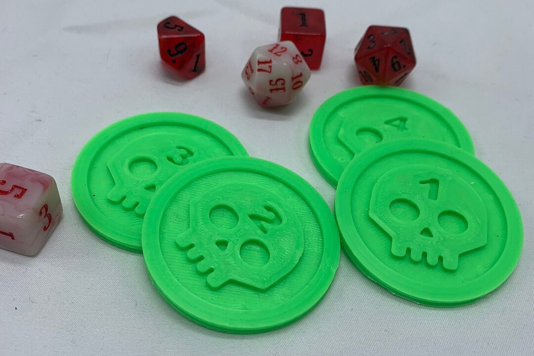 Numbered Monster Tokens for Tabletop Games 3D Printed Set of - Etsy