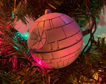 Star Wars Death Star Inspired Christmas Tree Ornament With Leds and On ...