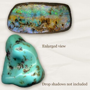 Digital Elements Crystals Gemstones Tumbled Stones Printable Photo ...