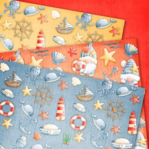 18 Nautical Gnomes Digital Papers Digiscrap Backgroud Printable Sailing ...