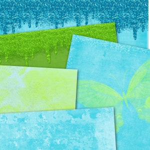 15 Fresh as Spring Digital Papers Printable 300dpi 12x12 Digiscrap ...