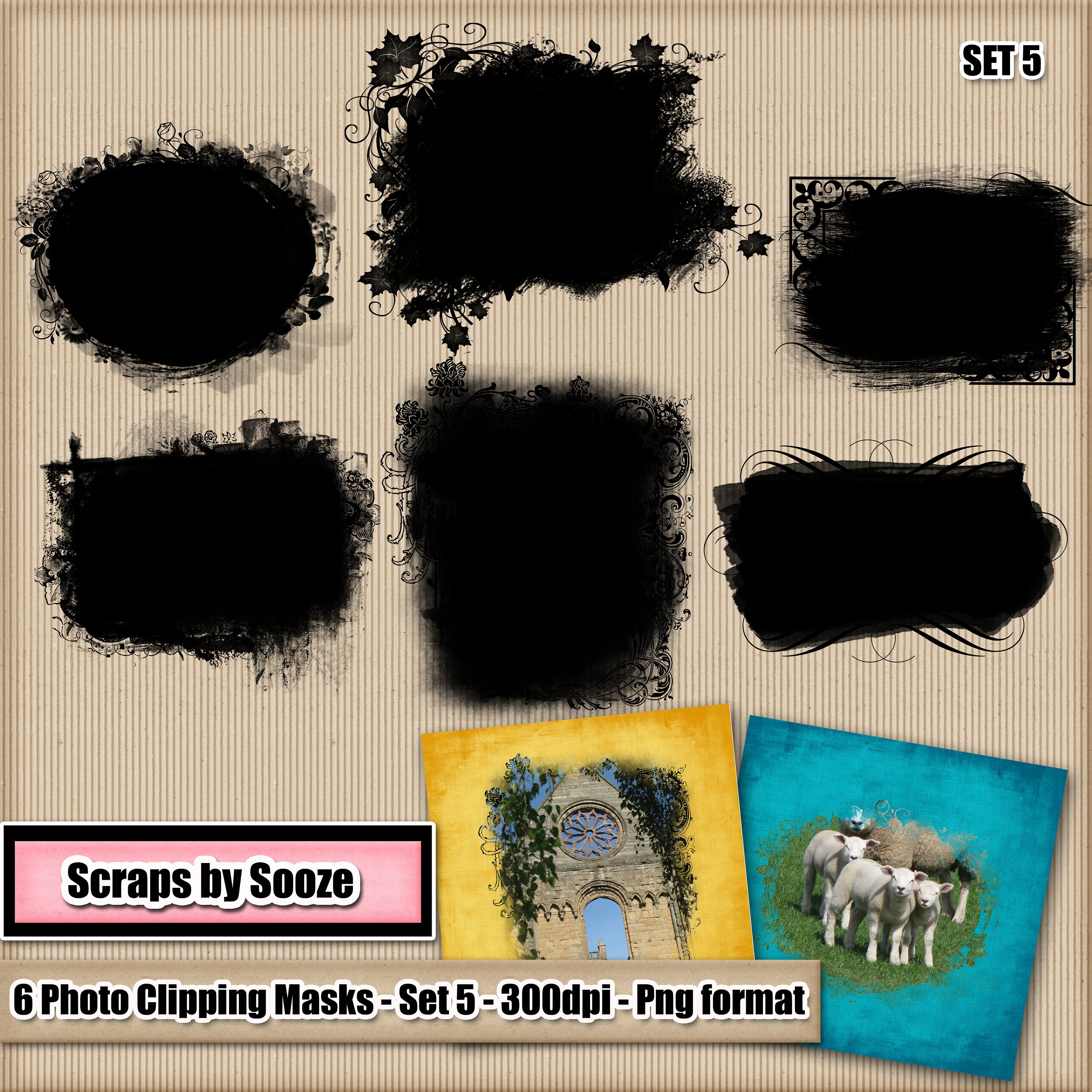 Photo Clipping Masks BUNDLE of 36 Photography Tools Templates Digital ...