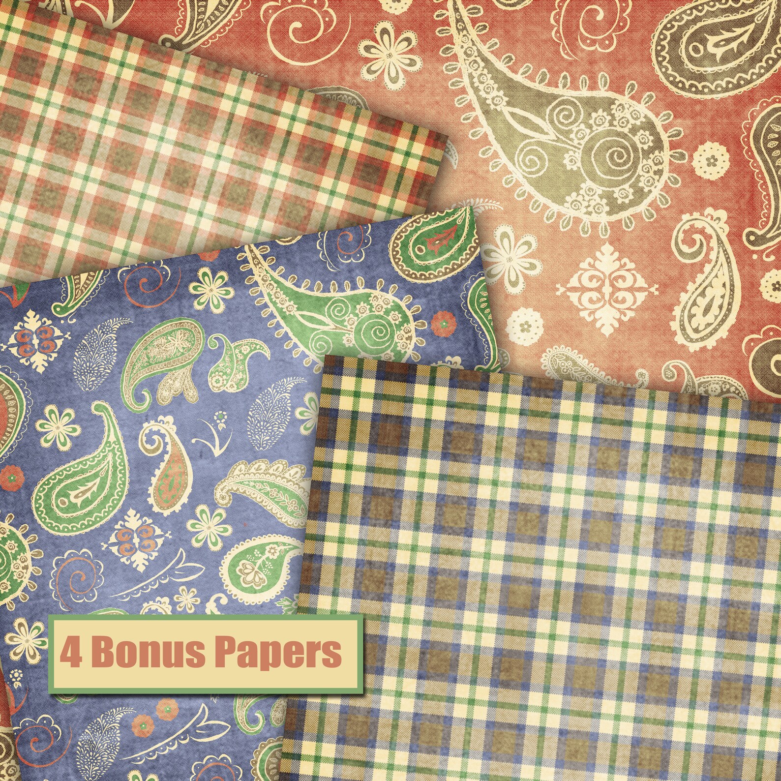 Wild West Digital Scrap Elements Printable Plus FREE BONUS PAPERS ...