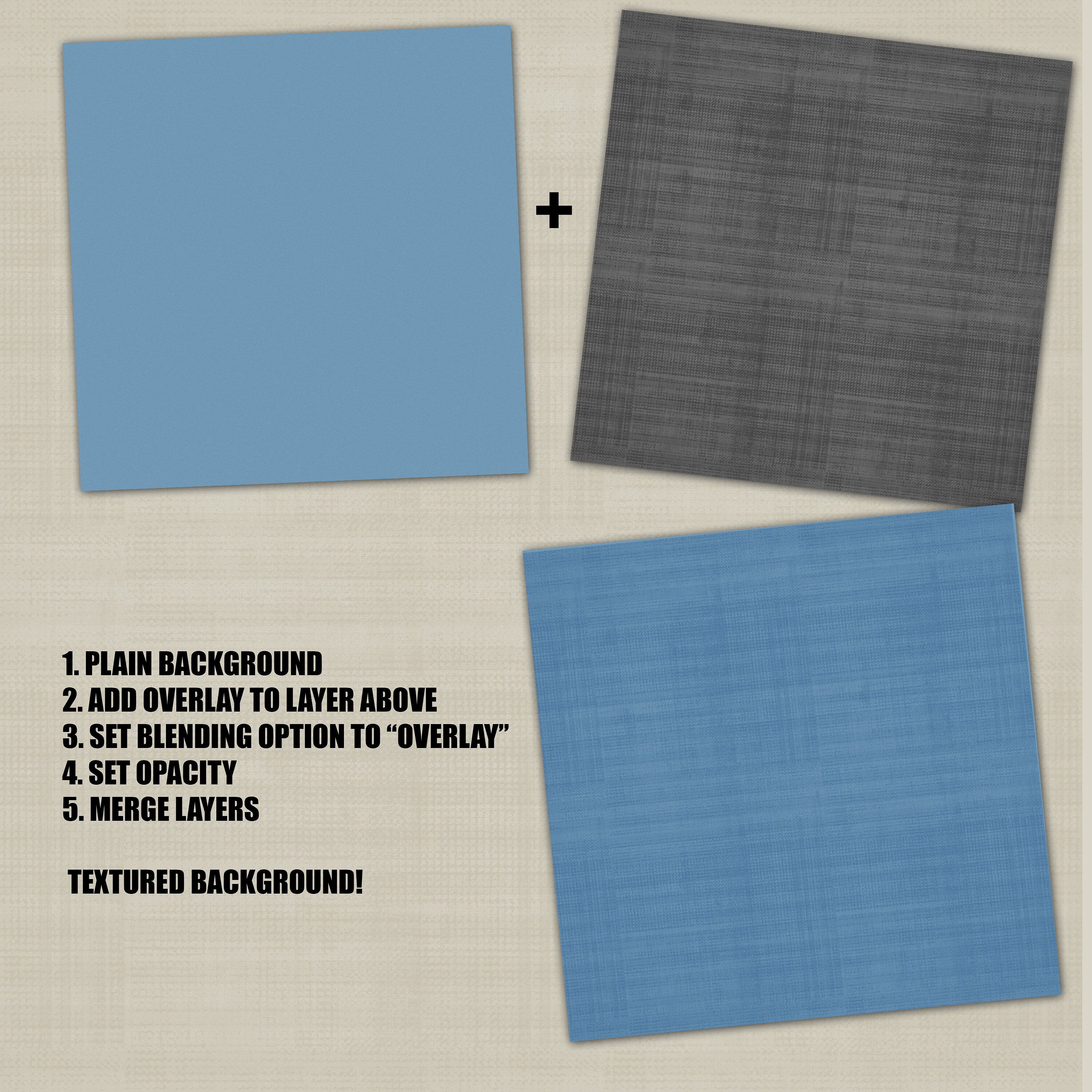 10 Texture Overlays SET 1 Digital Scrapbooking Designer Resource ...