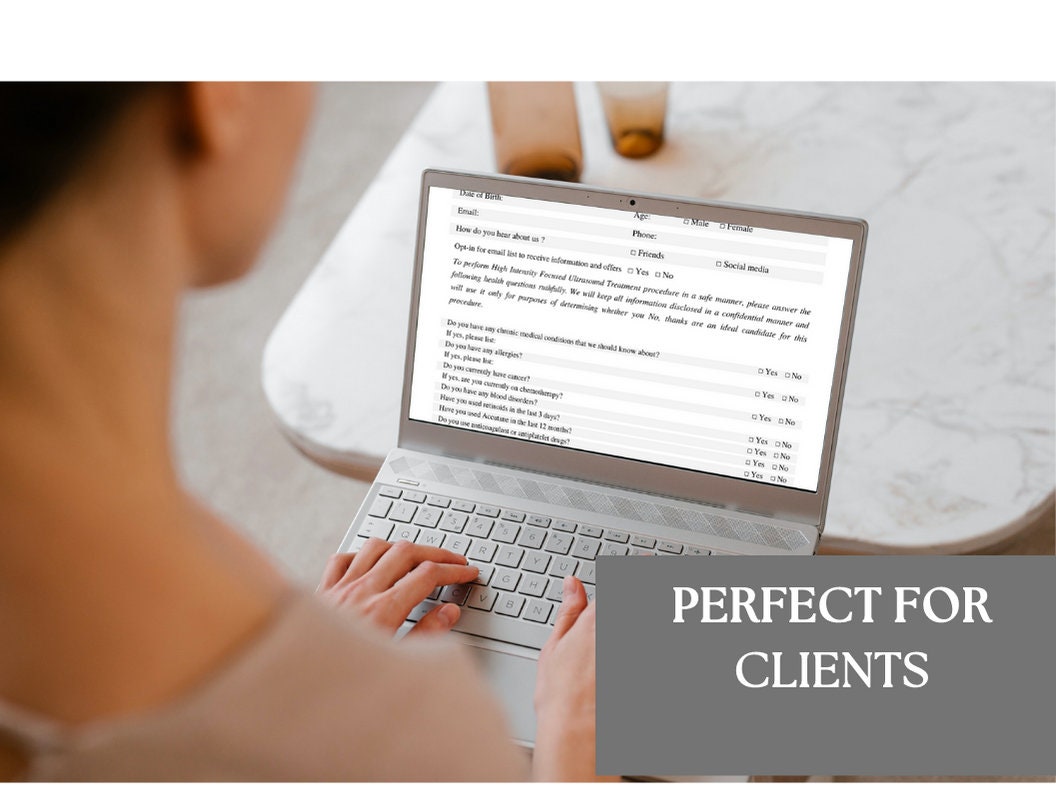 Editable Pilates Studios New Client Intake Form Template, Pilates ...