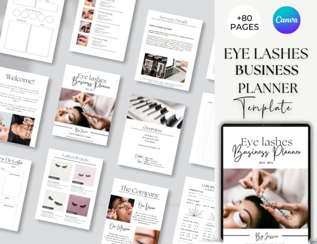Editable Eyelash Business Plan Template, Eyelash Business Plan, Eyelash ...