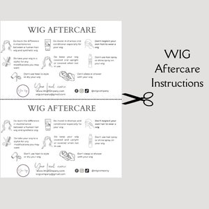 Editable and Printable Wig Consultation Form Template, Wigs Client Form ...
