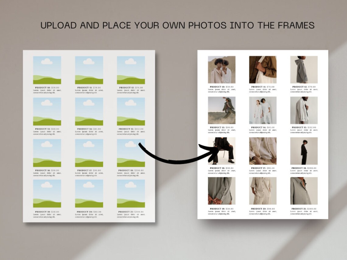 Editable and Printable Elegant Catalog Template, Wholesale Catalog ...