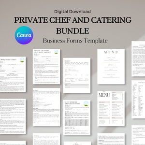 Editable and Printable Private Chef and Catering Services Bundle Forms ...