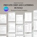 Editable and Printable Private Chef and Catering Services Bundle Forms ...