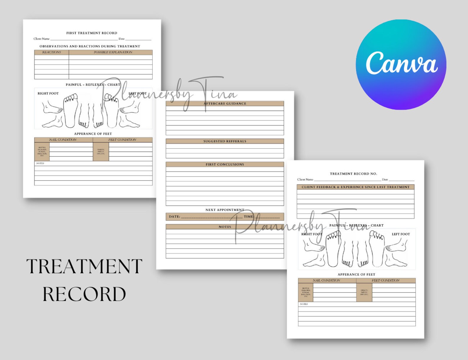 Editable and Printable Reflexology Client Form Template, Reflexology ...