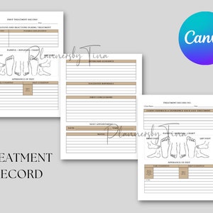 Editable and Printable Reflexology Client Form Template, Reflexology ...