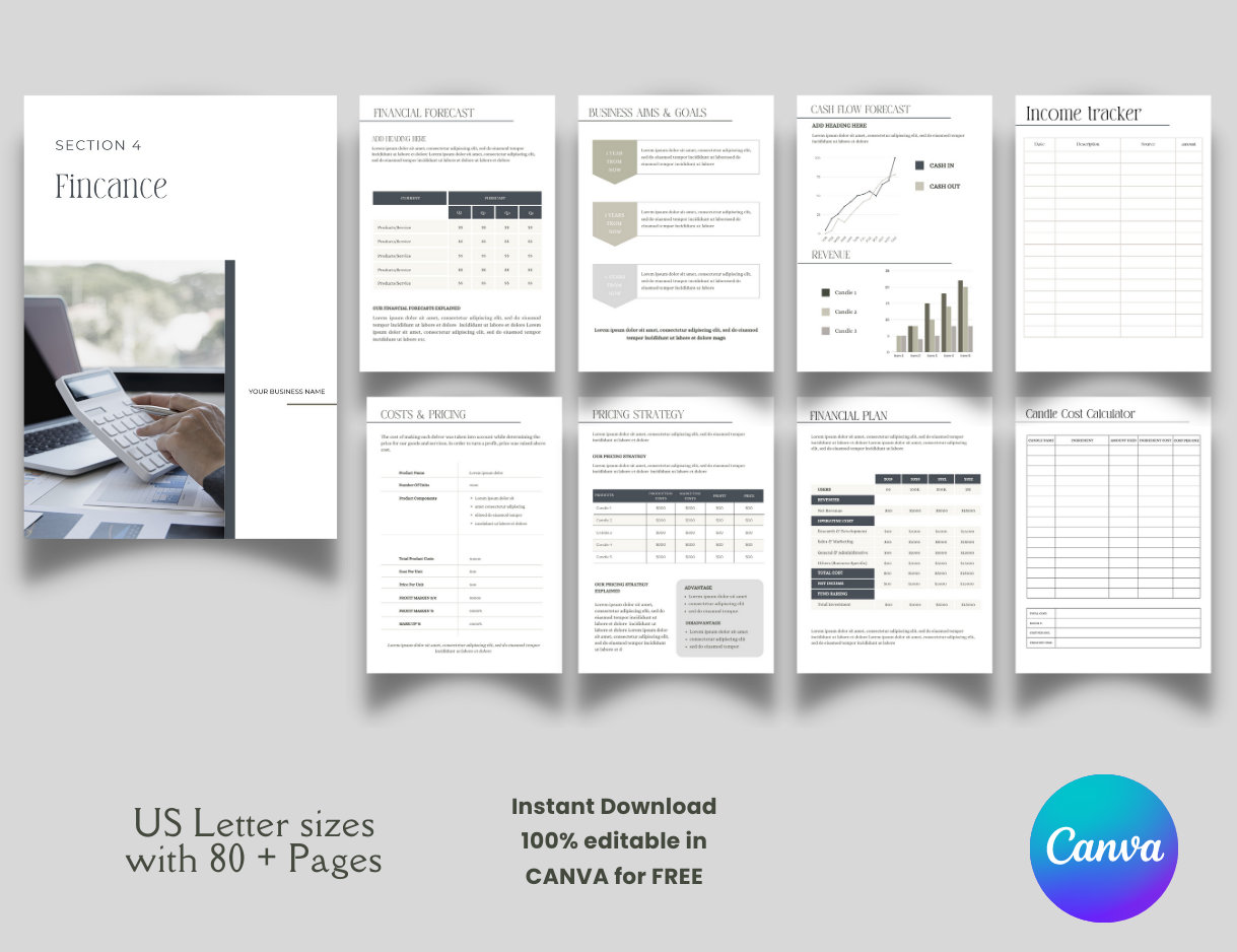 Editable Candle Business Plan Template Candle Making Business - Etsy ...