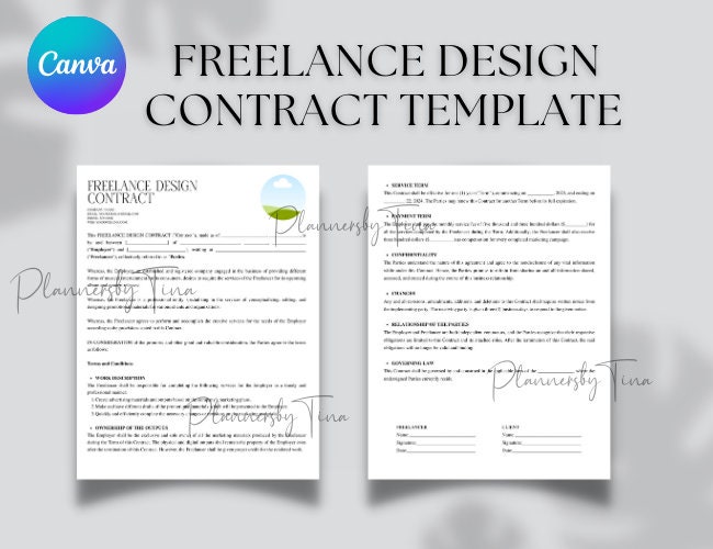 Editable Freelance Design Contract Agreement, Professional Freelance ...