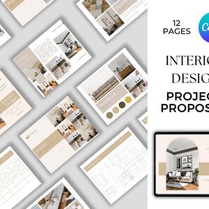 Editable Client Interior Design Presentation Proposal Template, Client ...