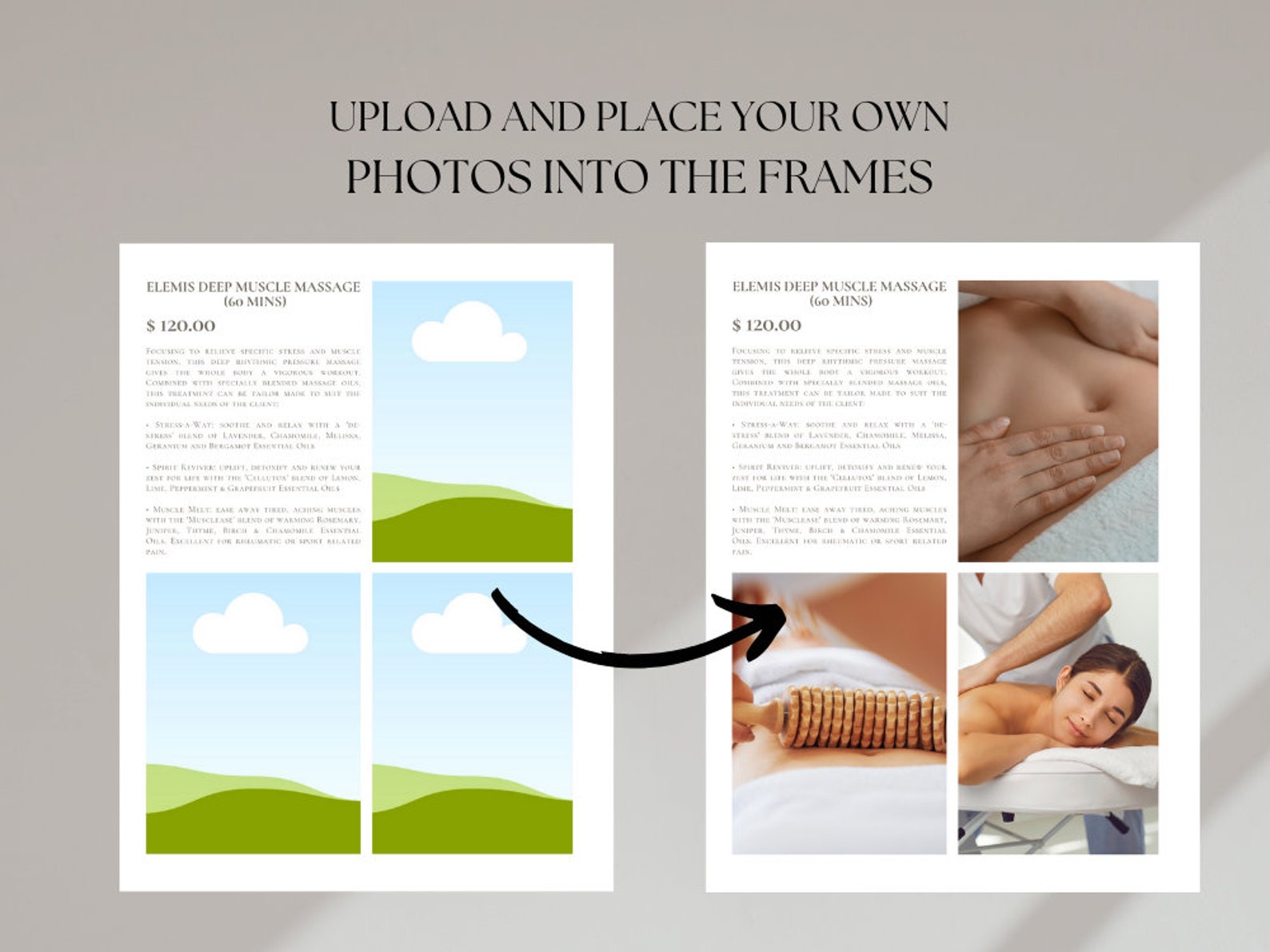 Editable and Printable Elegant Spa Catalog Template, Spa Services ...