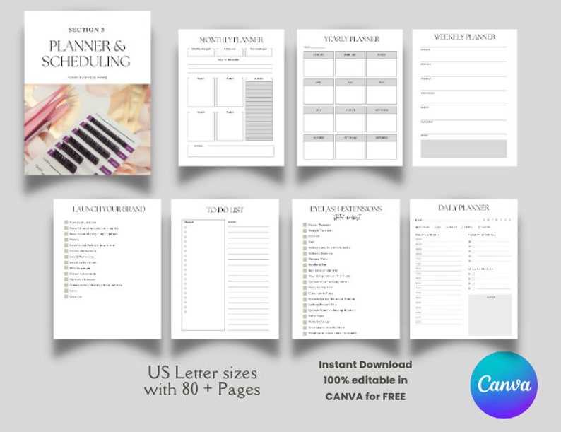 Editable Eyelash Business Plan Template, Eyelash Business Plan, Eyelash ...