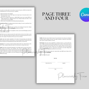 Editable and Printable Studio Rental Agreement Contract Template ...