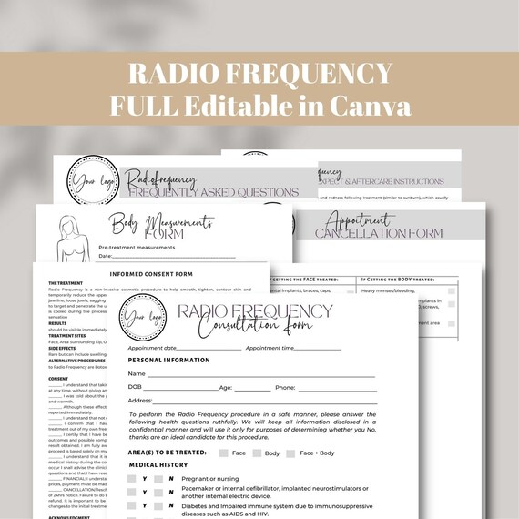 Full Editable Radio Frequency Form Template Radio Frequency - Etsy