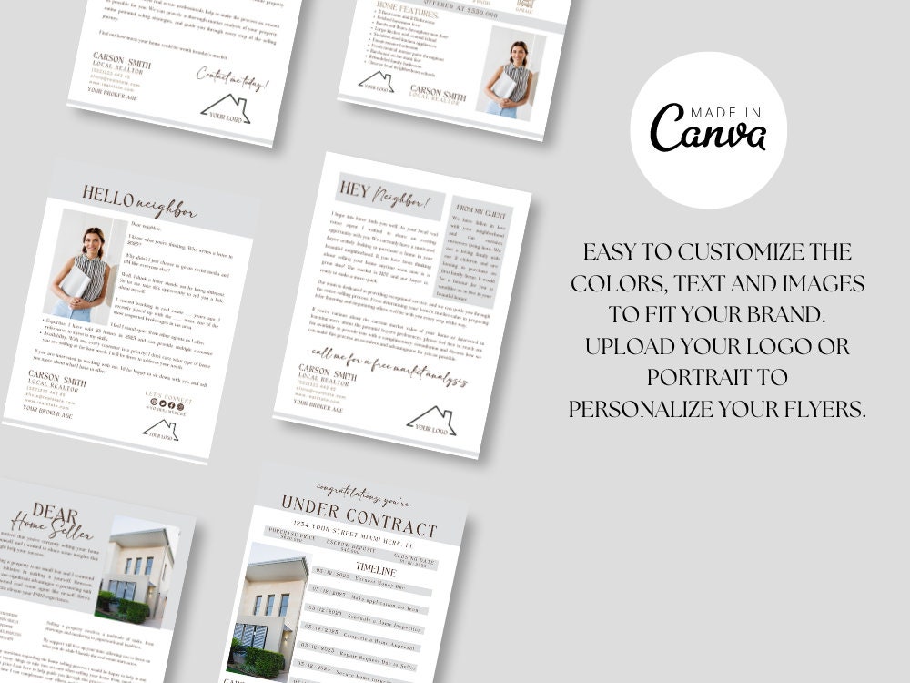 Editable Real Estate Marketing Letters, Real Estate Agent Prospecting ...