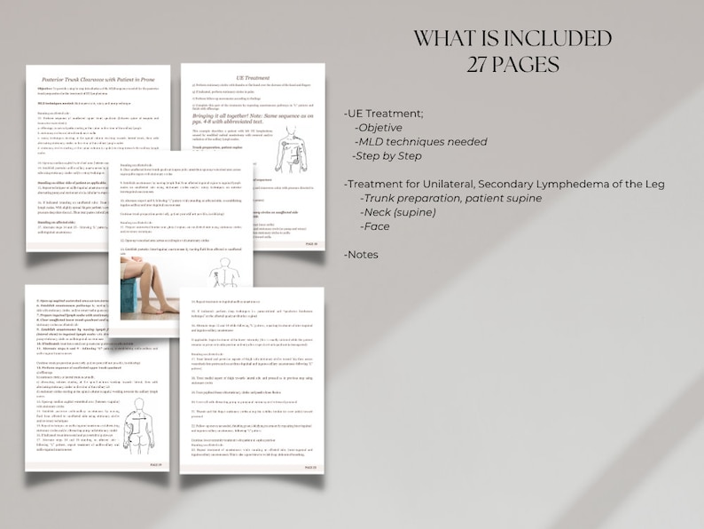 Editable and Printable Elegant Lymphatic Massage Complete Guide Instant ...