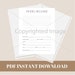 Editable and Printable Model Release Form Template for Photographers ...