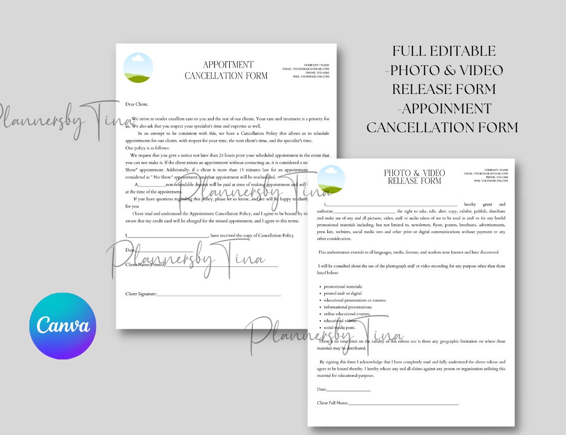 Editable LED Light Therapy Bundle Form Template, LED Light Emitting ...