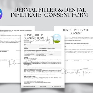 Editable and Printable Dermal Filler and Dental Infiltrate Consent Form ...