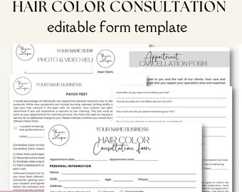 Blank Hair Cutting Head Sheets PDF Printable A4 Size for Hairdressing ...