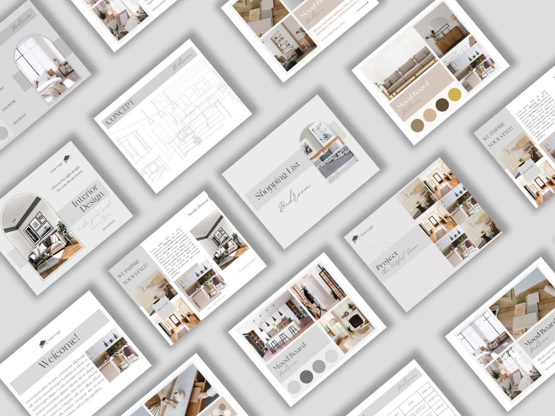 Editable Client Interior Design Presentation Proposal Template, Client ...