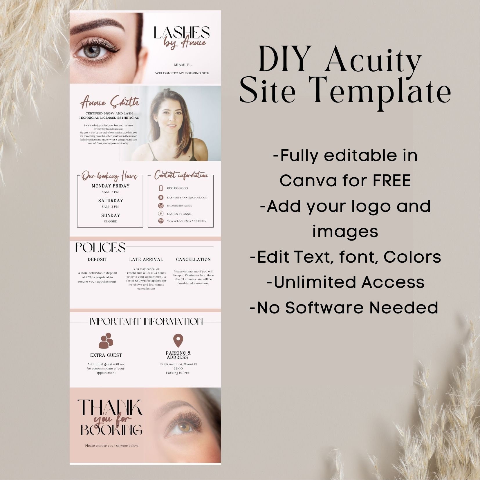 Acuity Scheduling Template, Acuity Template, Acuity Scheduling Template ...