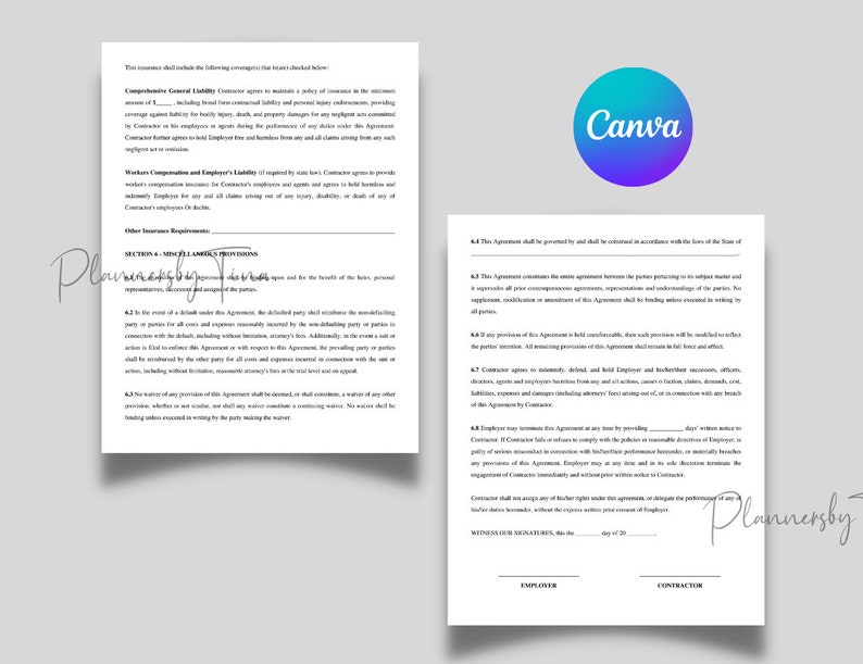 Editable Cabinet Contractor Services Agreement, Professional Cabinet ...