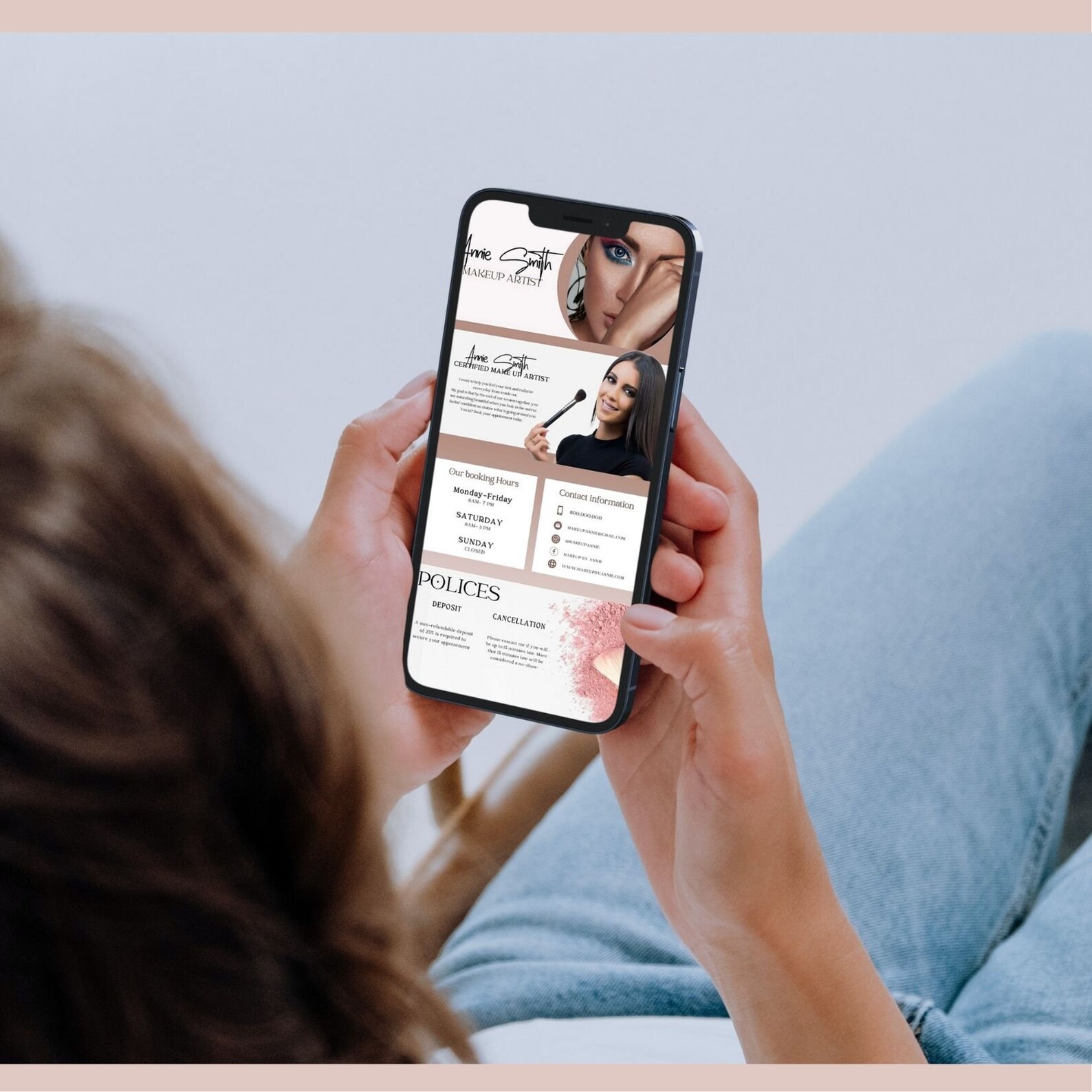 Makeup Artist Acuity Scheduling Template, Acuity Template, Acuity ...