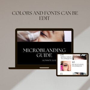 Editable and Printable Elegant Microblading Guide Training Manual ...